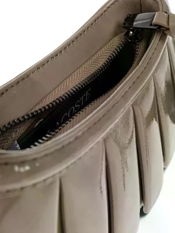 Lacoste Runway Mini Patent-leather Lenglen Purse Bag