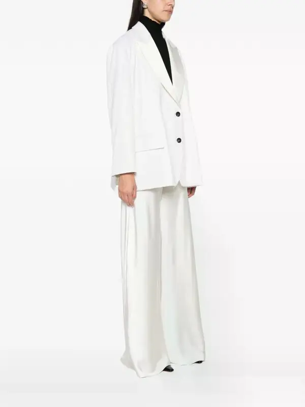 BRUNELLO CUCINELLI Peak-lapel Single-breasted Jacket - Neutrals