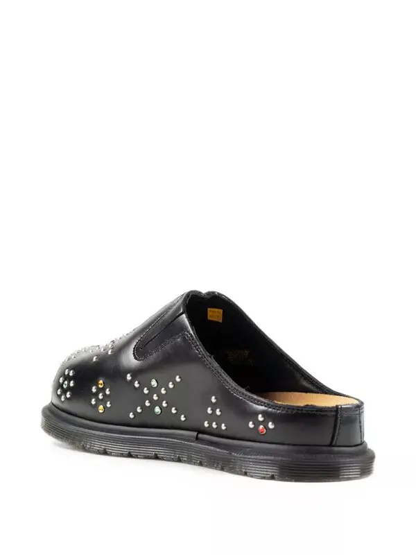 Dr. Martens San Stud-embellished Leather Mules