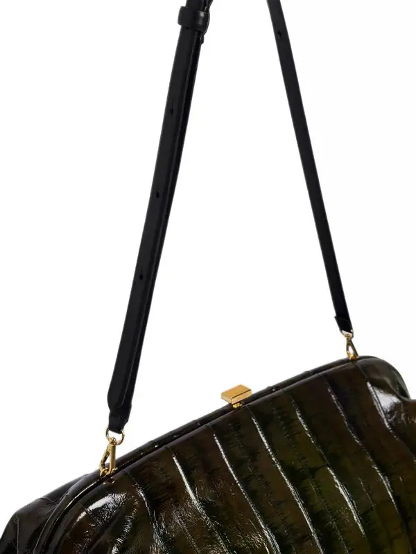 Alberta Ferretti Eel-skin Clutch Bag