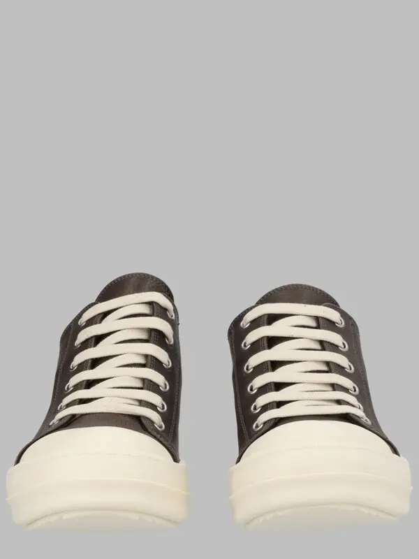Rick Owens Style Calf Leather Sneakers