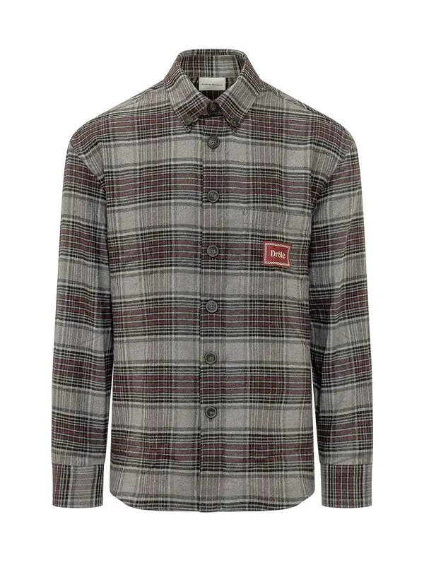 Drole De Monsieur Boxy Flannel Shirt