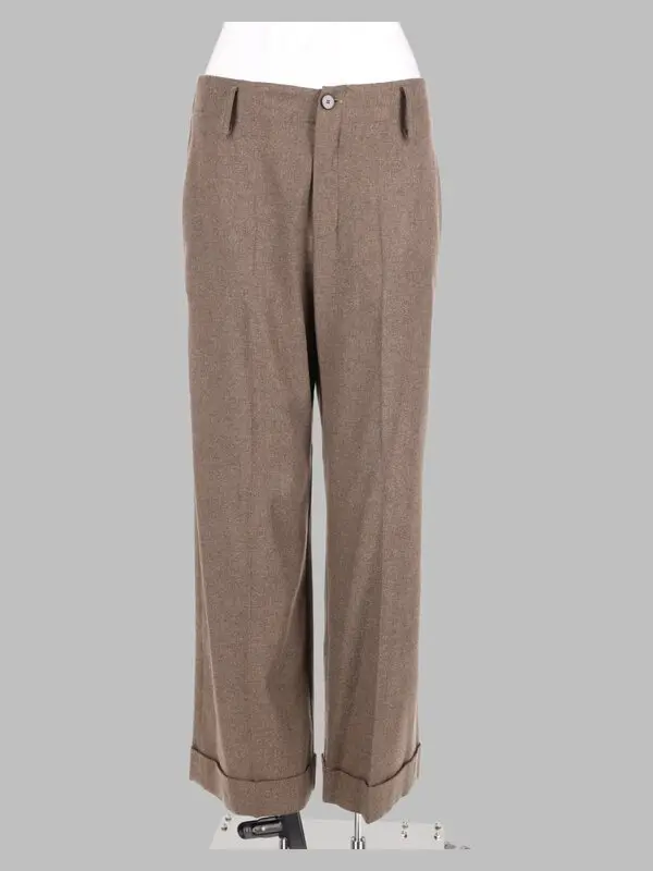 ALYSI Tailored Trousers In Wool-viscose-polyester Blend