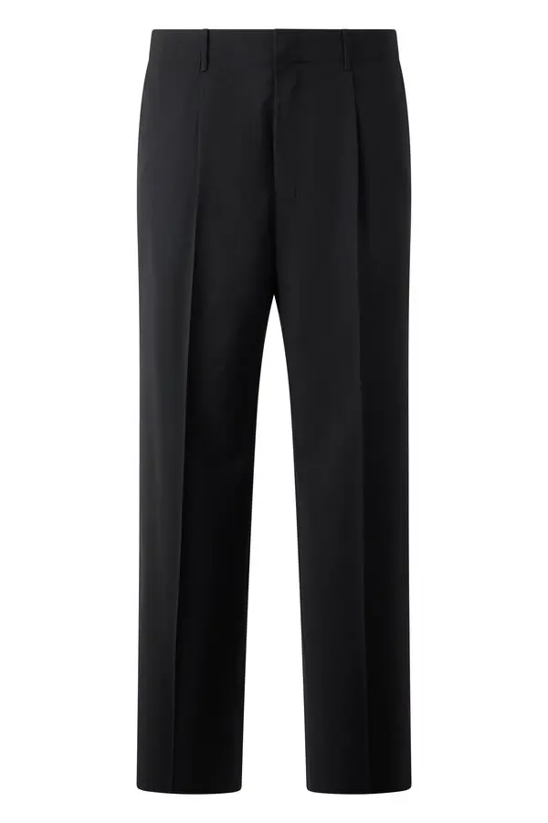 SLOWEAR Slow-relaxed Virgin Wool Straight-leg Trousers