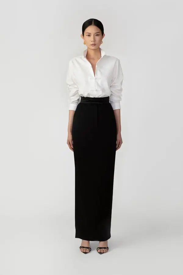 SAU LEE Indya Midi Skirt