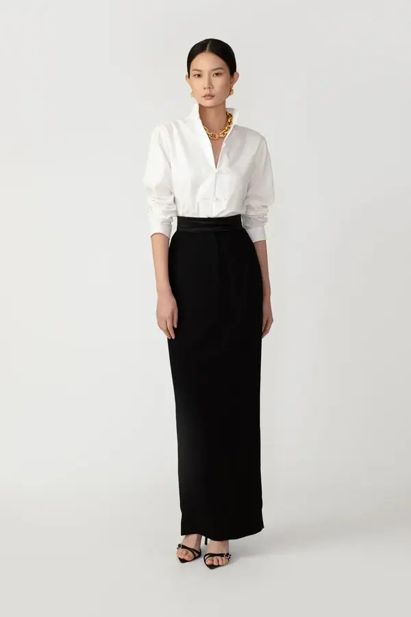 SAU LEE Indya Midi Skirt