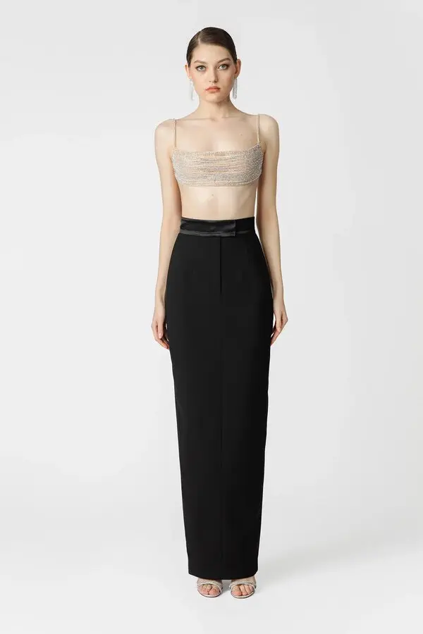 SAU LEE Indya Midi Skirt