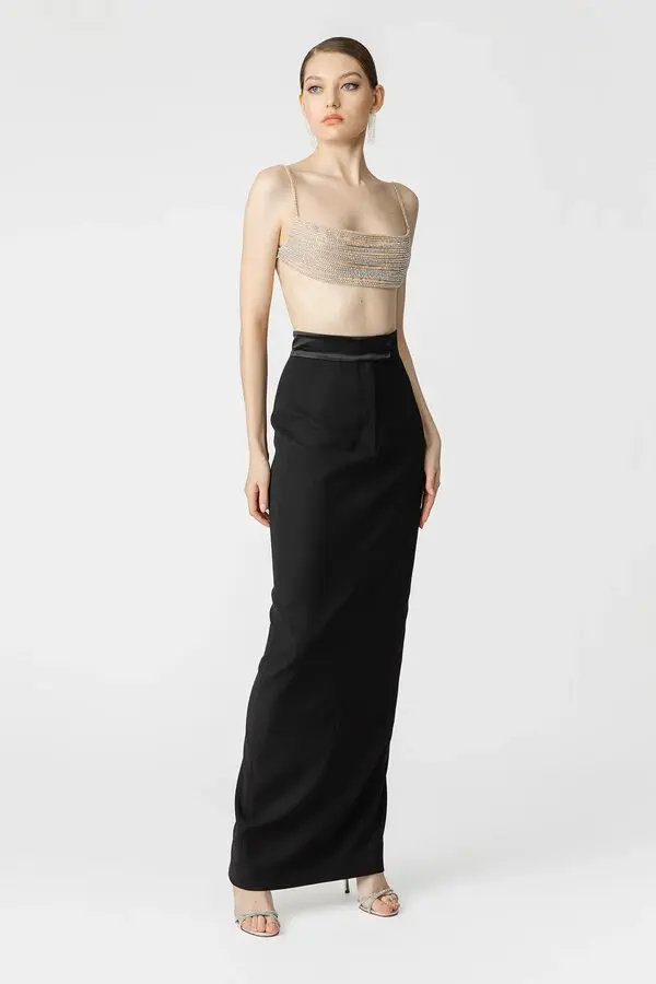 SAU LEE Indya Midi Skirt