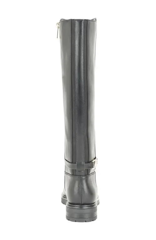 Tommy Hilfiger Truna Knee High Faux Leather Boot - Black