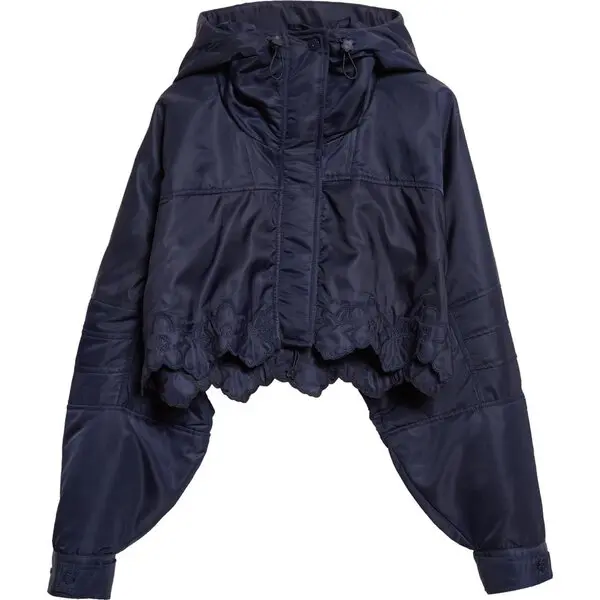 CECILIE BAHNSEN Finnur Embroidered Crop Hooded Jacket