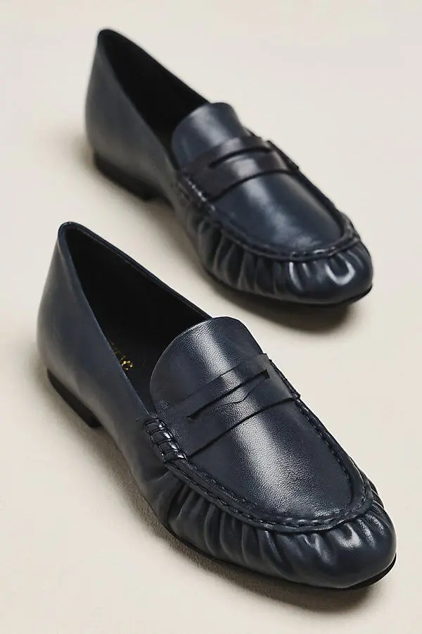 Maeve Scrunch Loafers - Blue