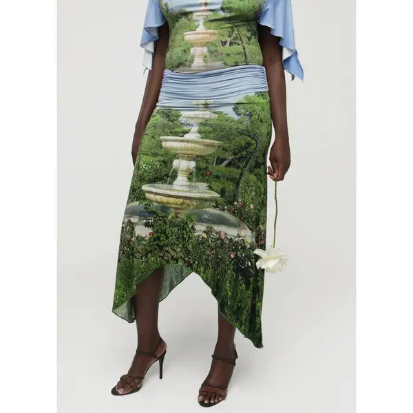 TYLER MCGILLIVARY Ursula Jersey Convertible Tube Dress - Fountain