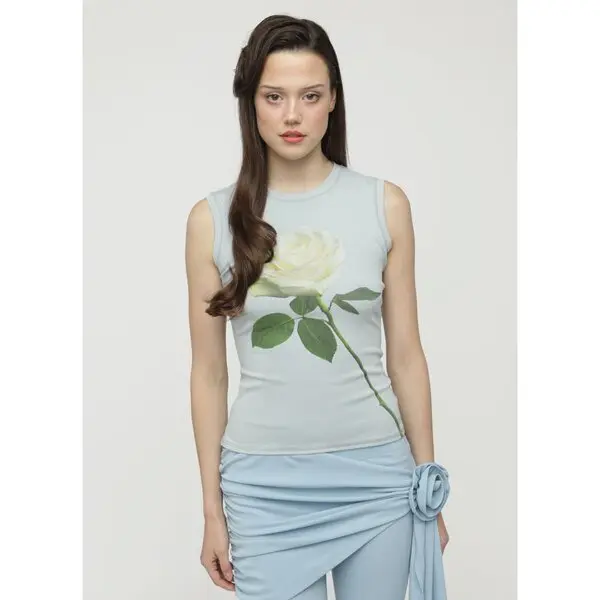 TYLER MCGILLIVARY Dover Floral Jersey Tank