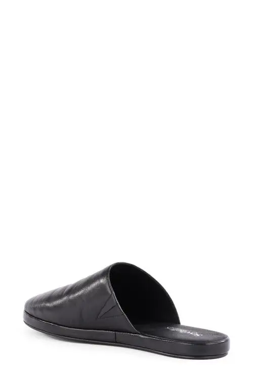 Seychelles My Life Leather Flat Mule - Black