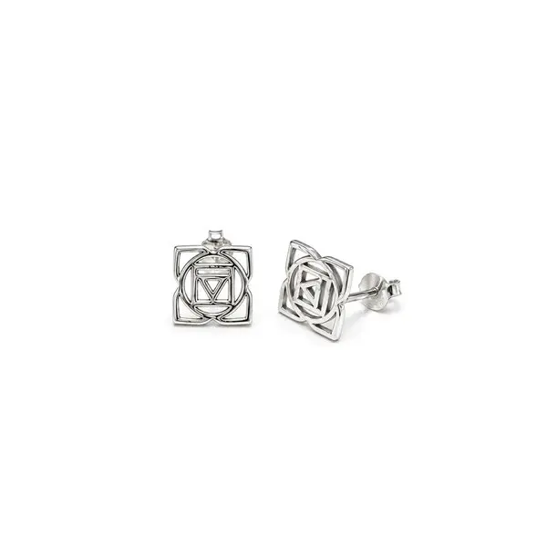 THE JEWELLERY STORE LONDON Root/muladhara Chakra Studs In Sterling