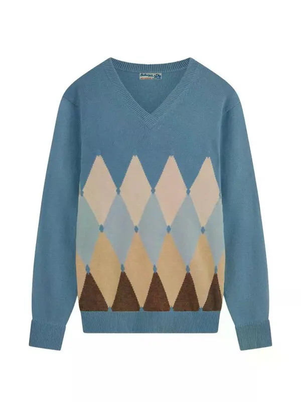 BALLANTYNE Diamond V-neck Sweater