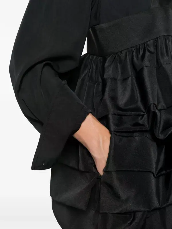 Comme Des Garçons Sleeveless Ruffled Midi Dress