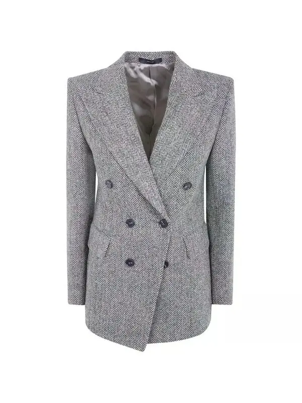 Paul Smith Herringbone Double-breasted Jacket