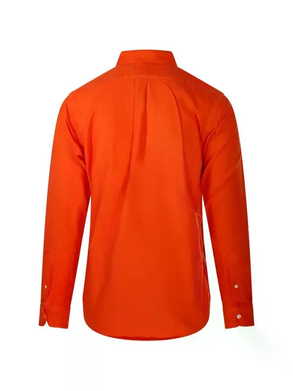 RALPH LAUREN COLLECTION Embroidered-logo Button-down Shirt