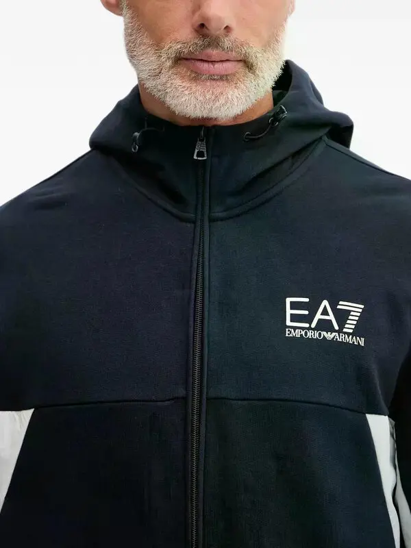 EA7 Logo-print Zip-up Tracksuit