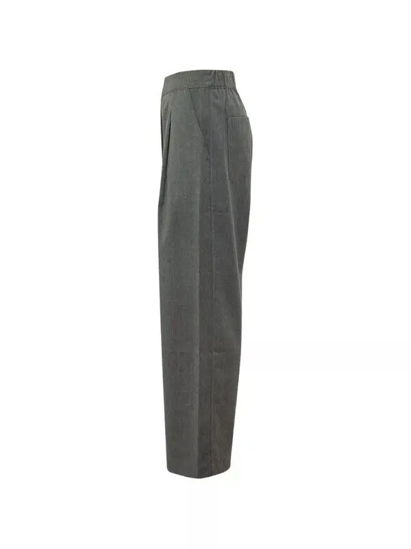 A PAPER KID Pleated Wool Trousers