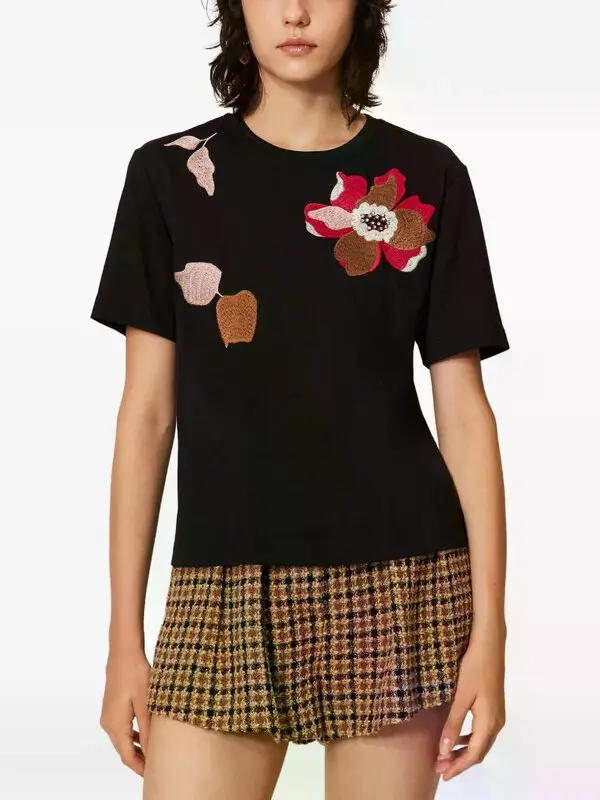 TWINSET Regular Fit T-shirt With Embroidery