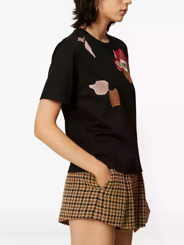 TWINSET Regular Fit T-shirt With Embroidery