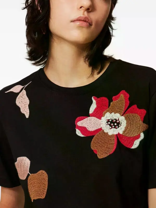 TWINSET Regular Fit T-shirt With Embroidery