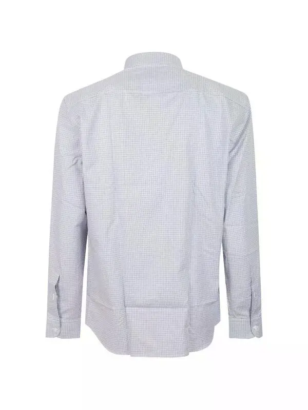 FAY Check-pattern Button-down Shirt