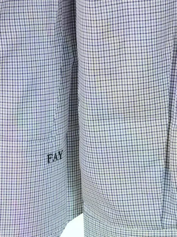 FAY Check-pattern Button-down Shirt