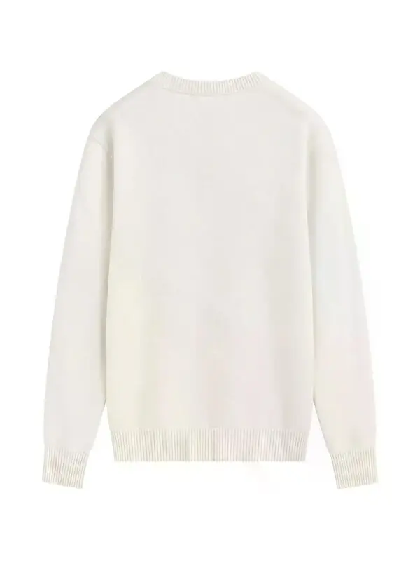 BALLANTYNE Argyle-intarsia V-neck Sweater