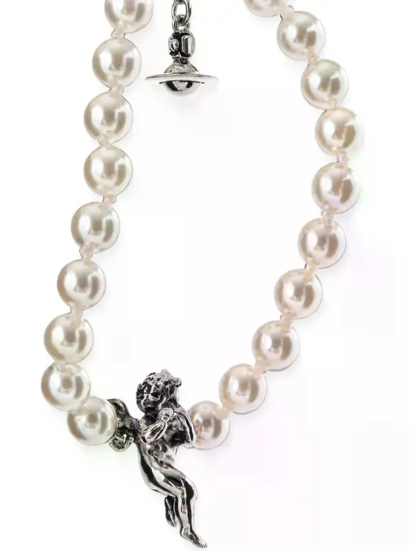 VIVIENNE WESTWOOD Cherub Pearl Bracelet - Neutrals