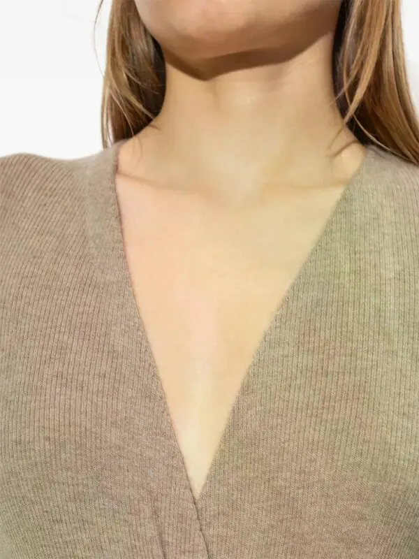 Max Mara Cashmere Yarn Sweater Bodysuit Sand