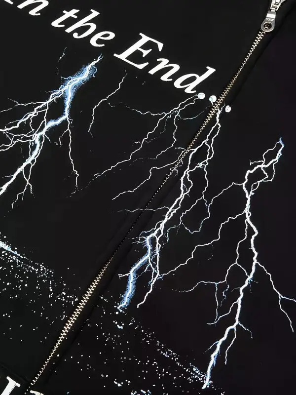 PLEASURES Lightning-print Hoodie