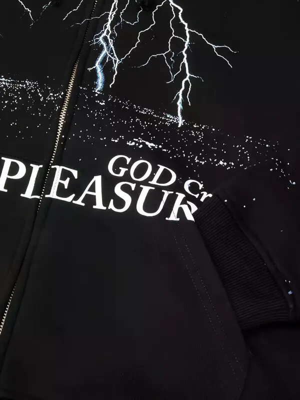 PLEASURES Lightning-print Hoodie