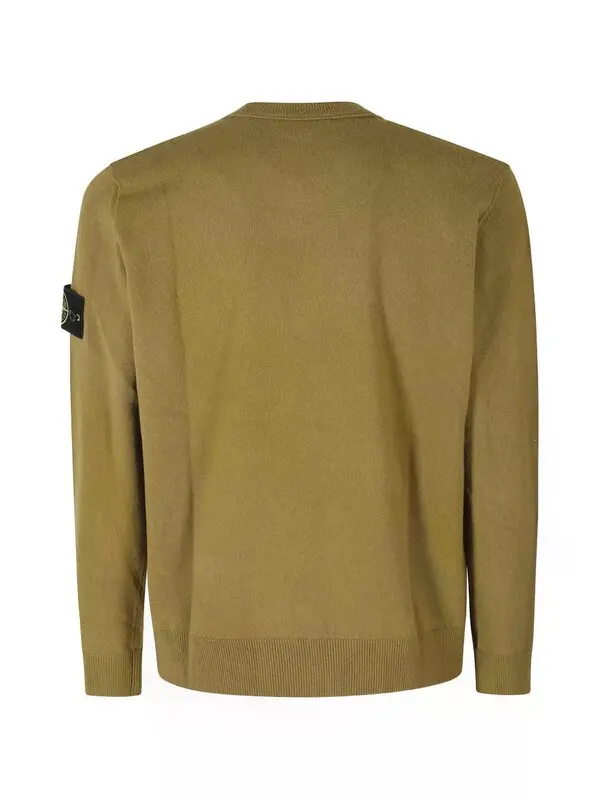 Stone Island 5100021 Logo-patch Wool Sweater