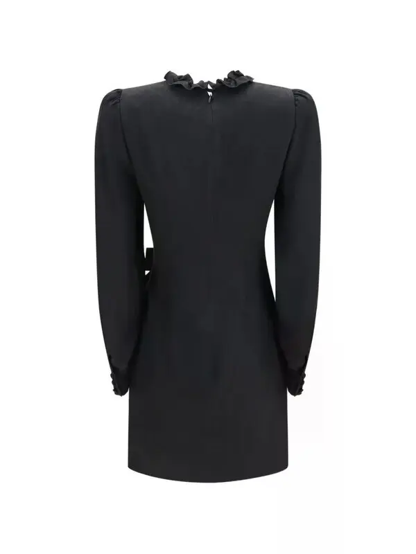 Alessandra Rich Ruffled Silk-jacquard Dress