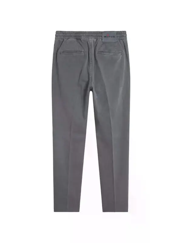 Kiton Drawstring Elasticated-waistband Trousers - Grey