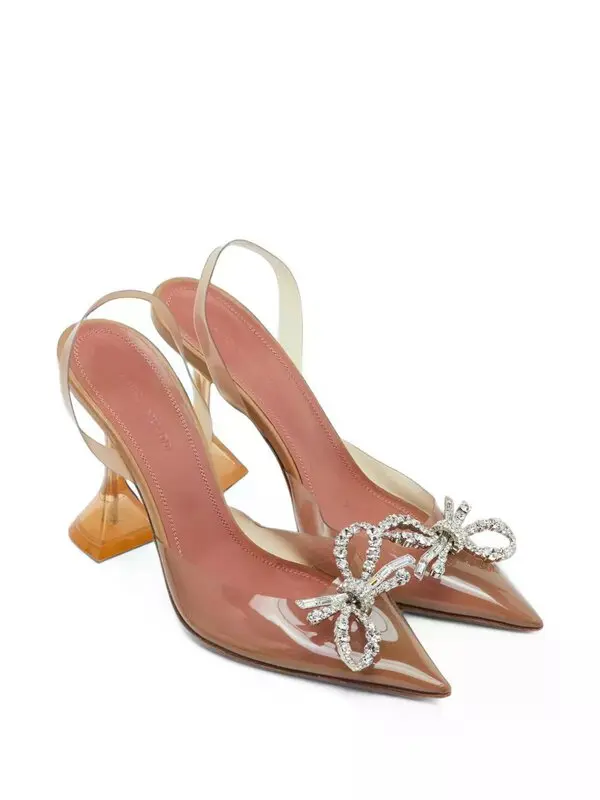 Amina Muaddi Rosie Slingback Pumps - Neutrals