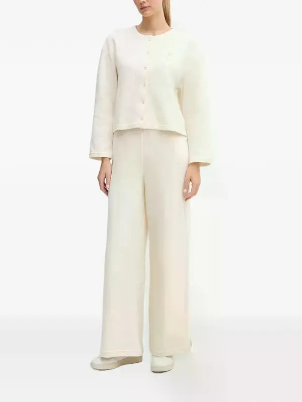 Dkny Ribbed-knit Wide-leg Trousers