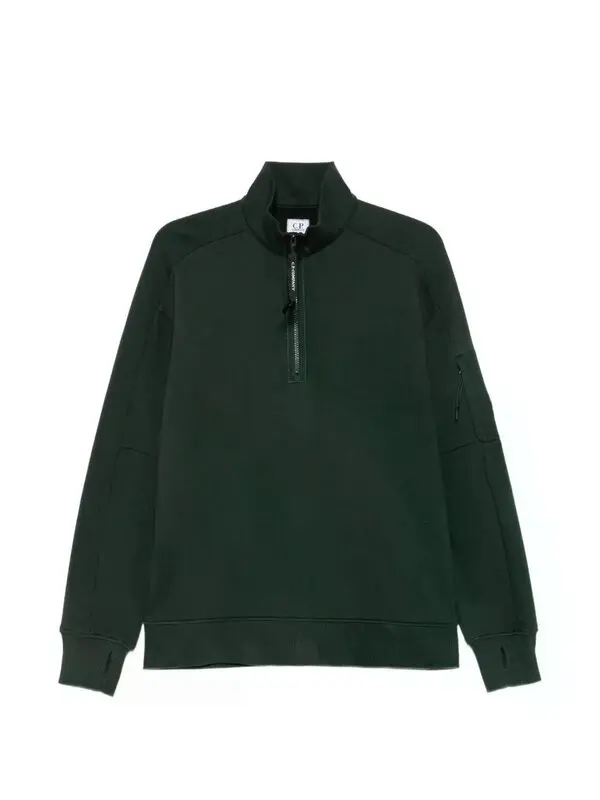 C.P. COMPANY Quarter-zip Lens-detail Sweatshirt