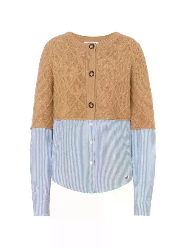 Moschino Diamond-quilted Layered Sweater