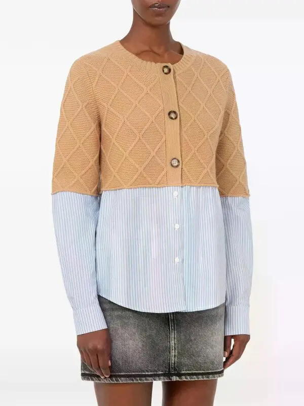 Moschino Diamond-quilted Layered Sweater