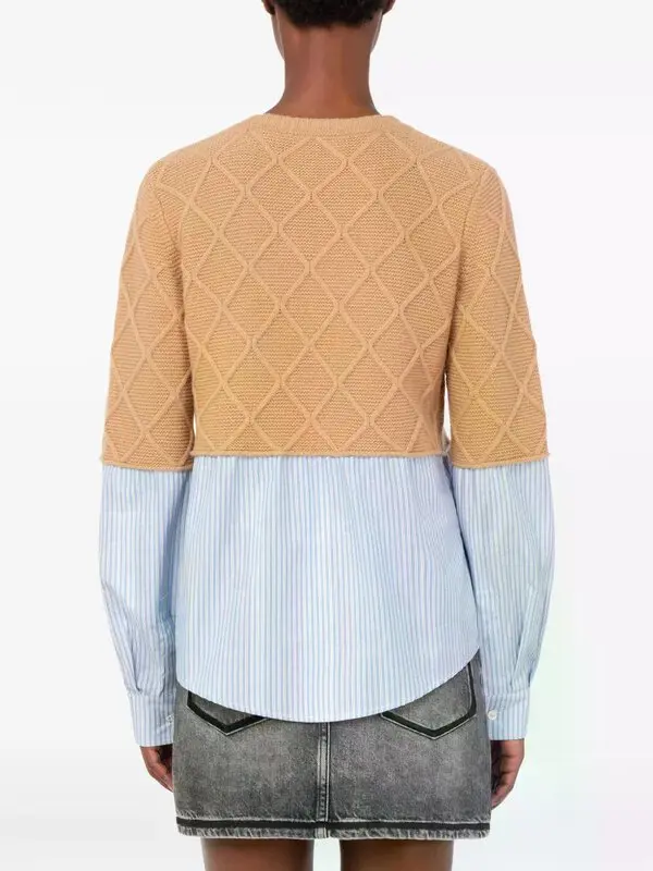 Moschino Diamond-quilted Layered Sweater