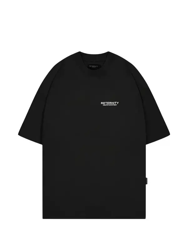 RETERNITY Logo-print T-shirt - Black