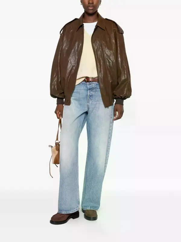 NINA 14.7 Oversized Epaulette Bomber Jacket