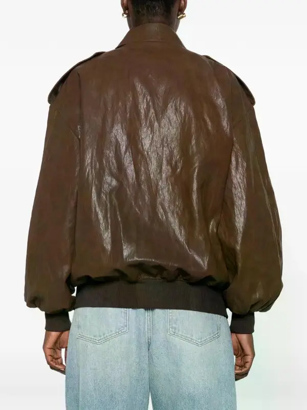 NINA 14.7 Oversized Epaulette Bomber Jacket