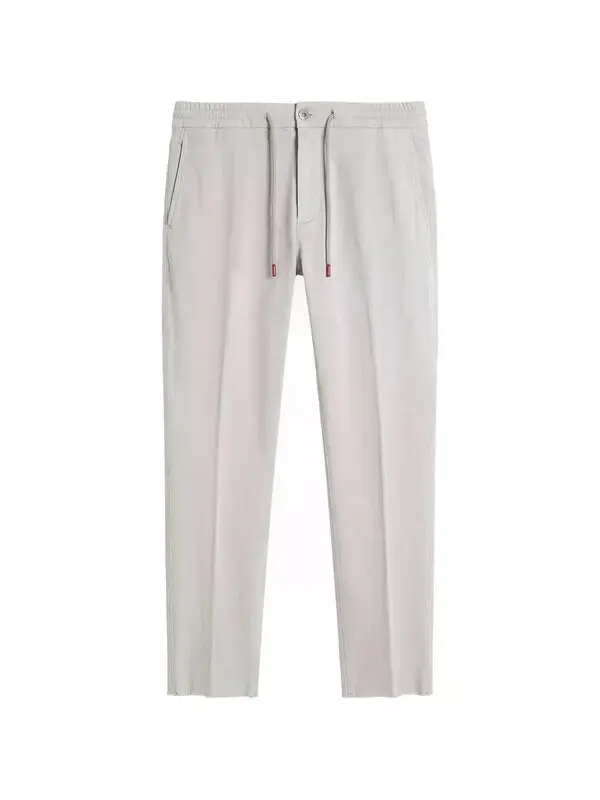 Kiton Drawstring Raw-cut Trousers