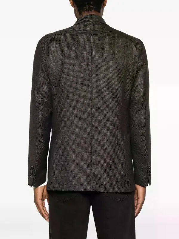 Tagliatore Double-breasted Micro-patterned Jacket
