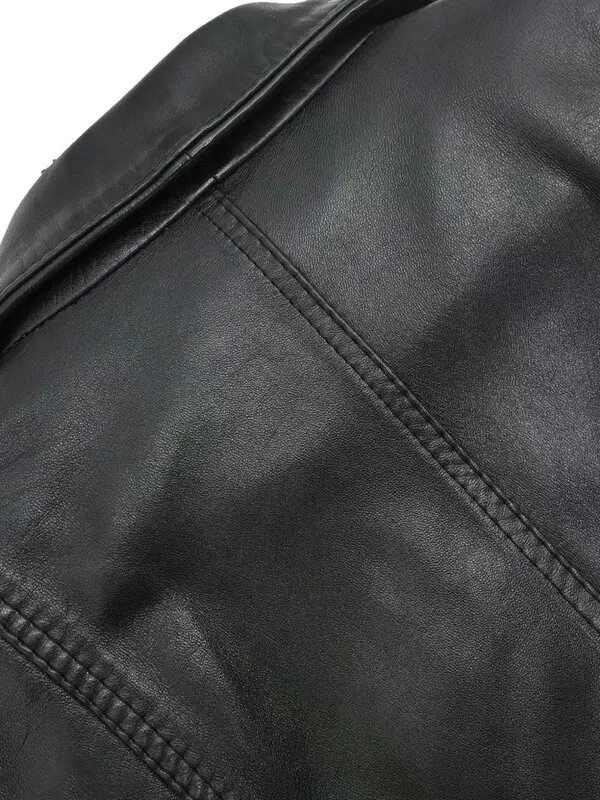 LOEWE Single-breasted Leather Jacket